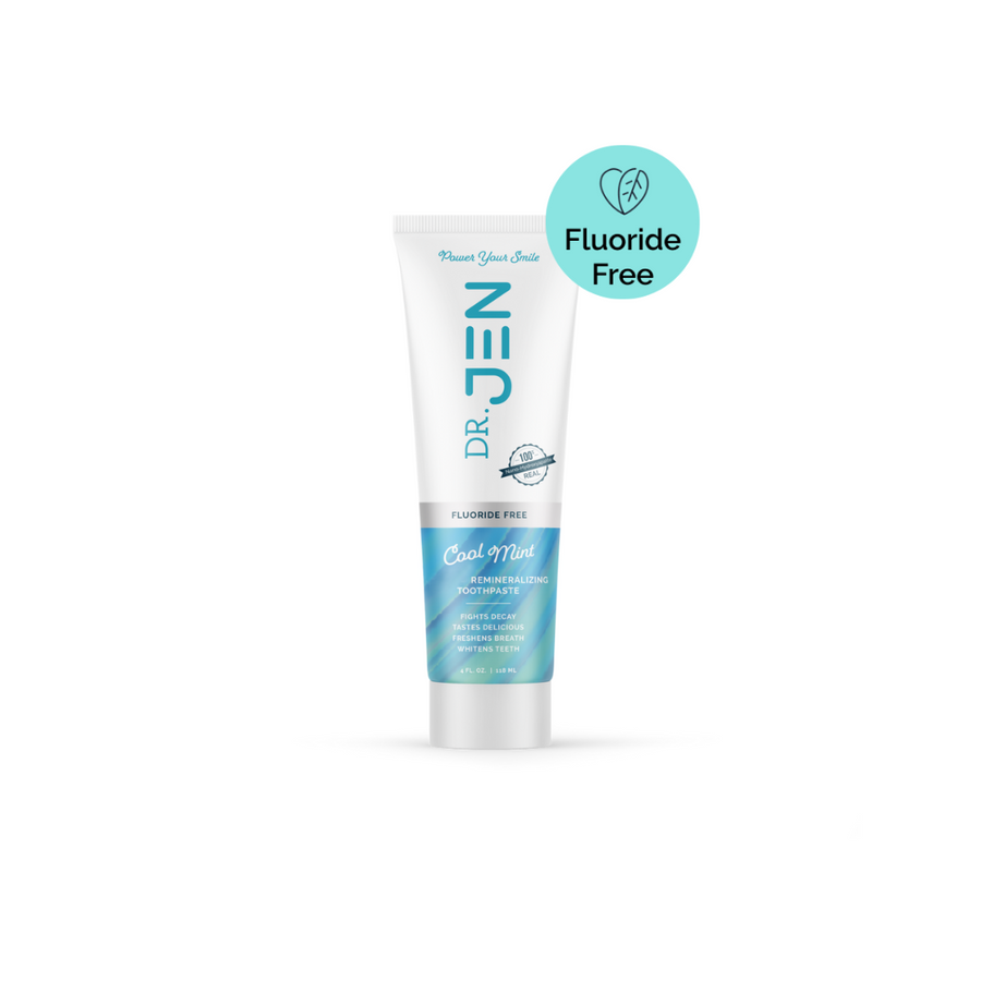 Dr. Jen's Cool Mint Fluoride-Free Toothpaste with 10% Premium Nano-Hyd